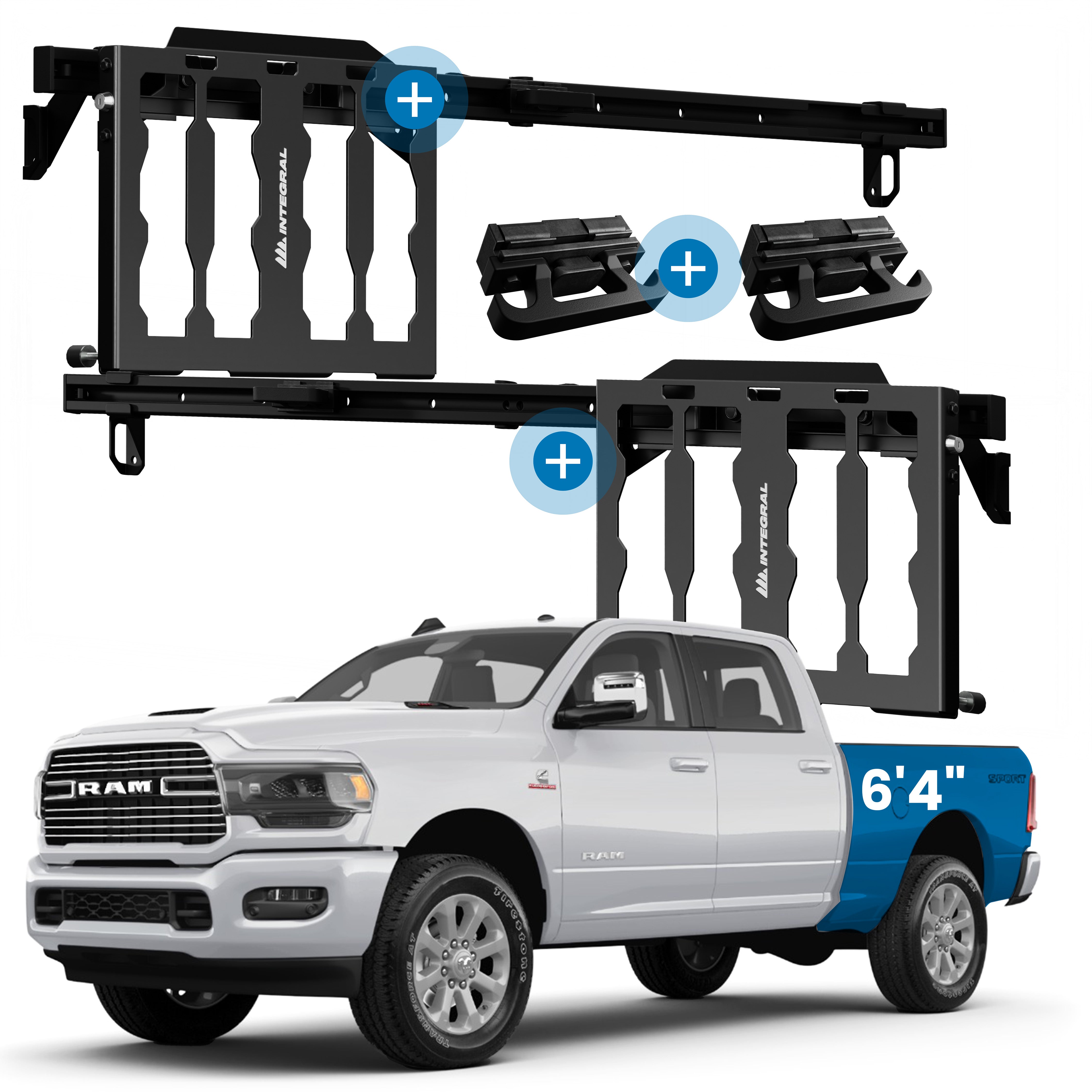 Integral Rails + Full Panel Kit - RAM 2019+ HD (Standard Bed 6'4 ...