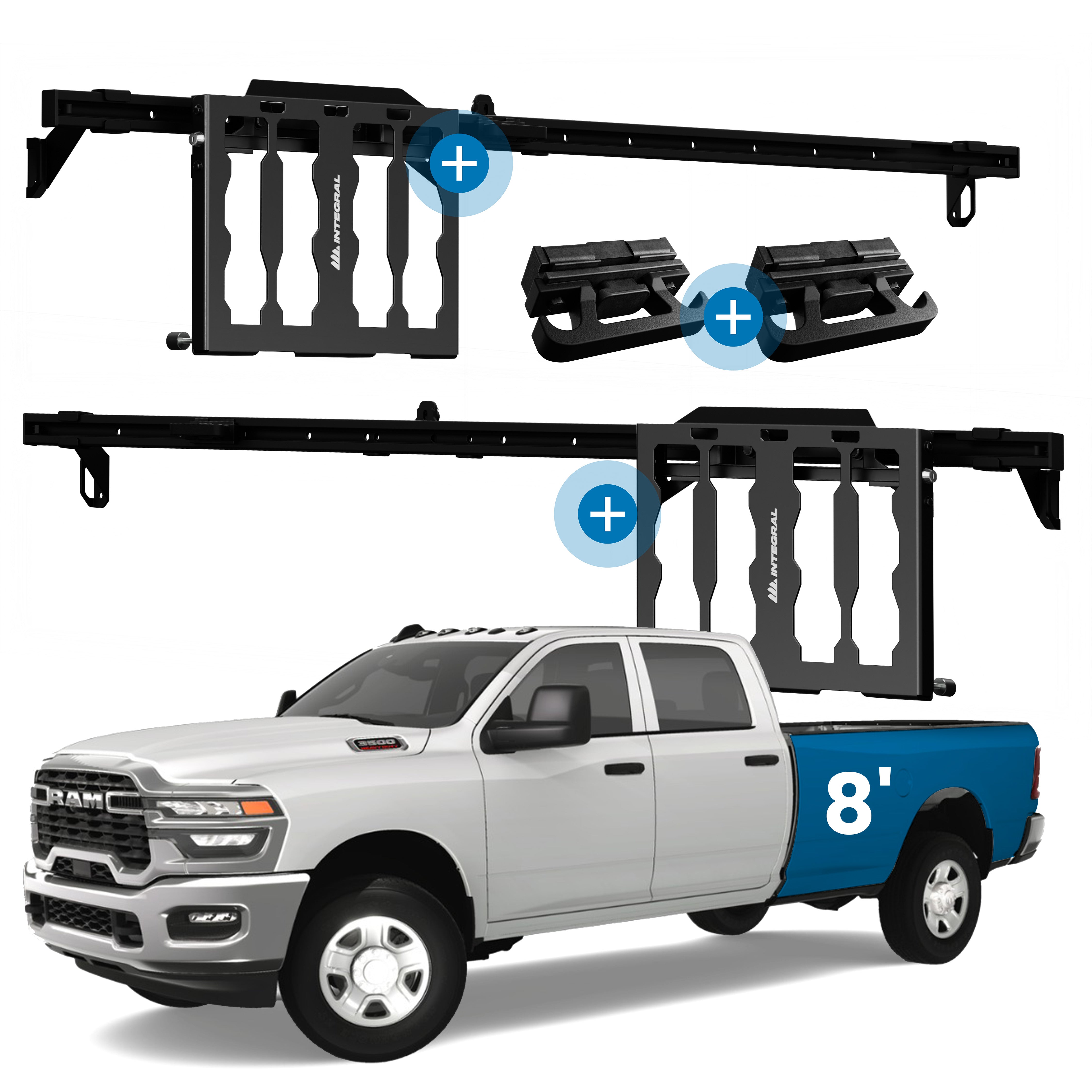 Integral Rails + Full Panel Kit - RAM 2019+ HD (Long Bed 8') – Integral ...