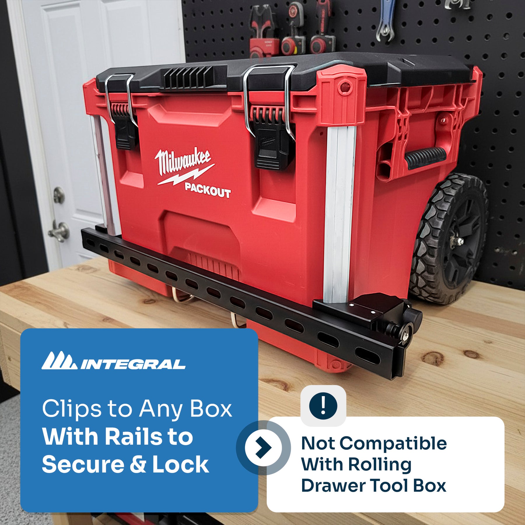 Stack Lock - Rail Latch Mount - Compatible with Milwaukee Tool Packout ...